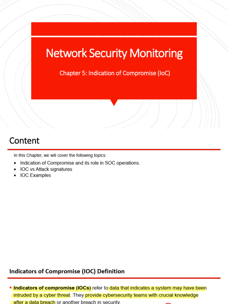 Chapter 5 - IoC | PDF | Domain Name System | Malware