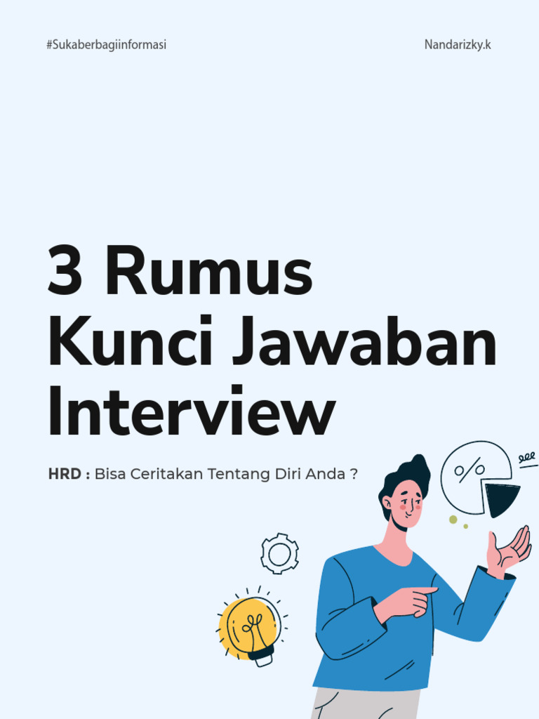 Tips Jawab Pertanyaan Interview HRD | PDF