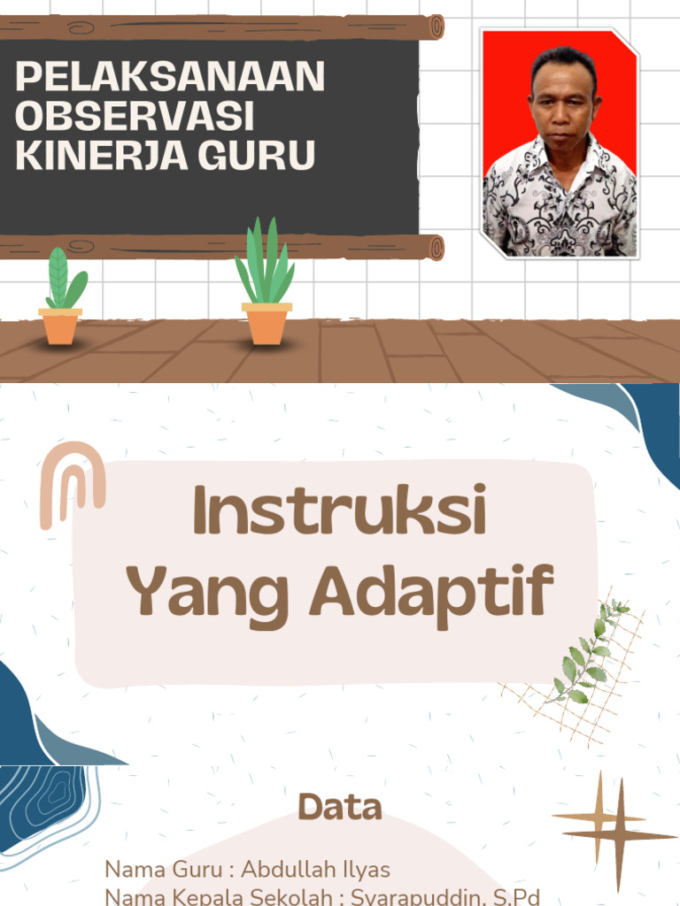 PPT Observasi Kinerja Guru Abdullah Ilyas (Form B) | PDF | Karier ...