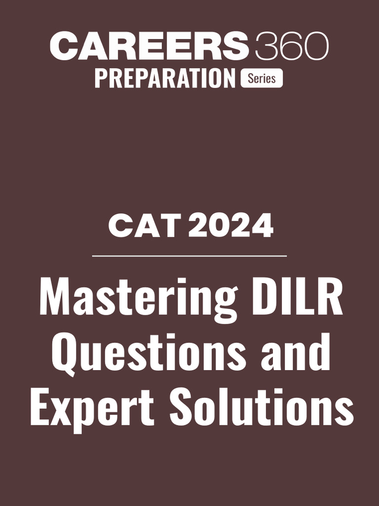 CAT 2024 DILR Mastery Guide | PDF | Gambling
