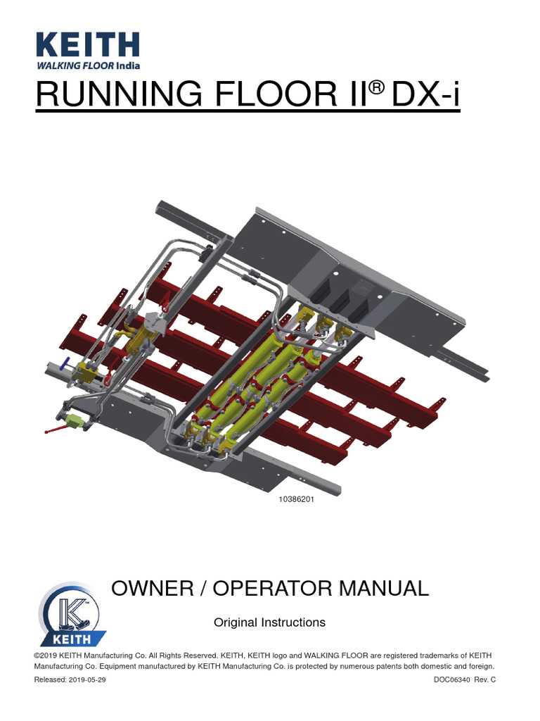 Keith Running Floor II Dx-I Owner Operator Manual | PDF | Valve | Pump
