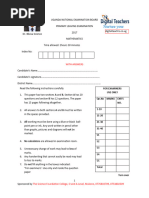 p7 Joint Ple Mock 2025 - Maths | PDF