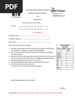PLE 2024 Mathematics Exam Paper | PDF