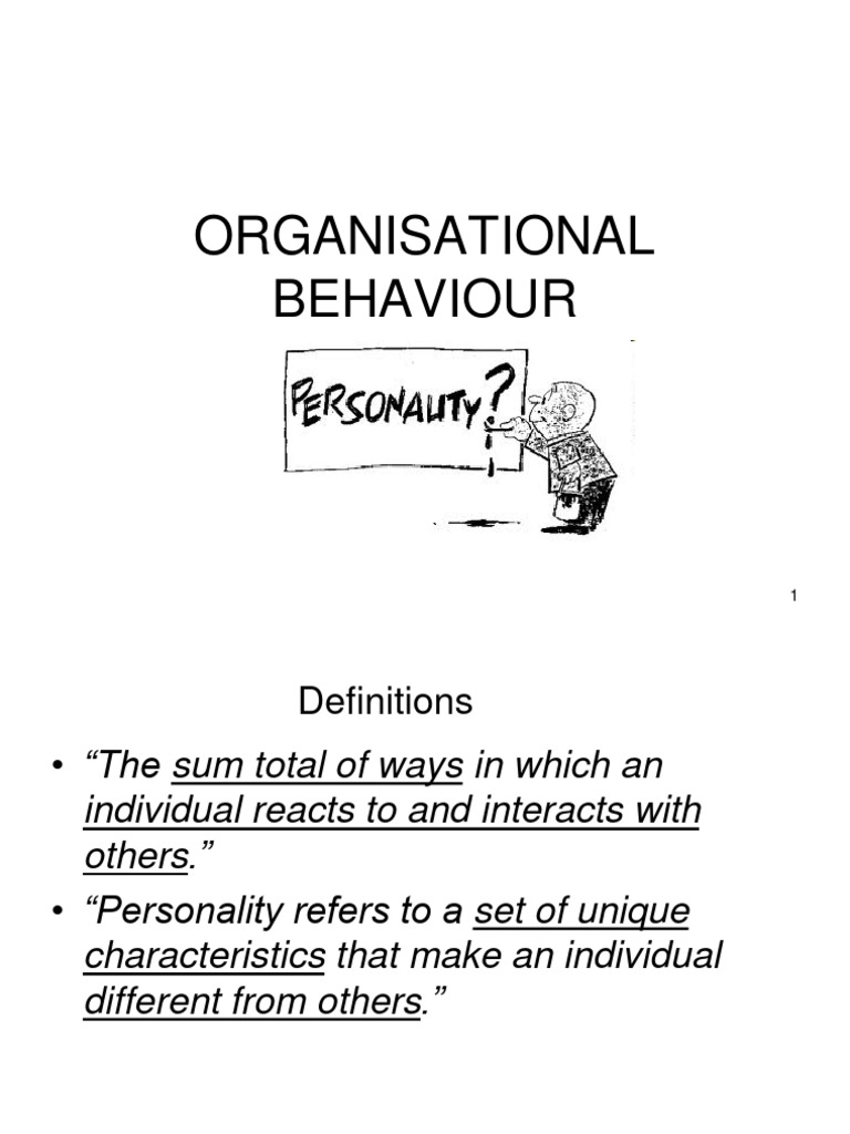 Ch.2.2 Personality | PDF | Extraversion And Introversion | Behavior