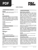 Ficha Técnica - Manto FLEX | PDF | Hormigón | Agua