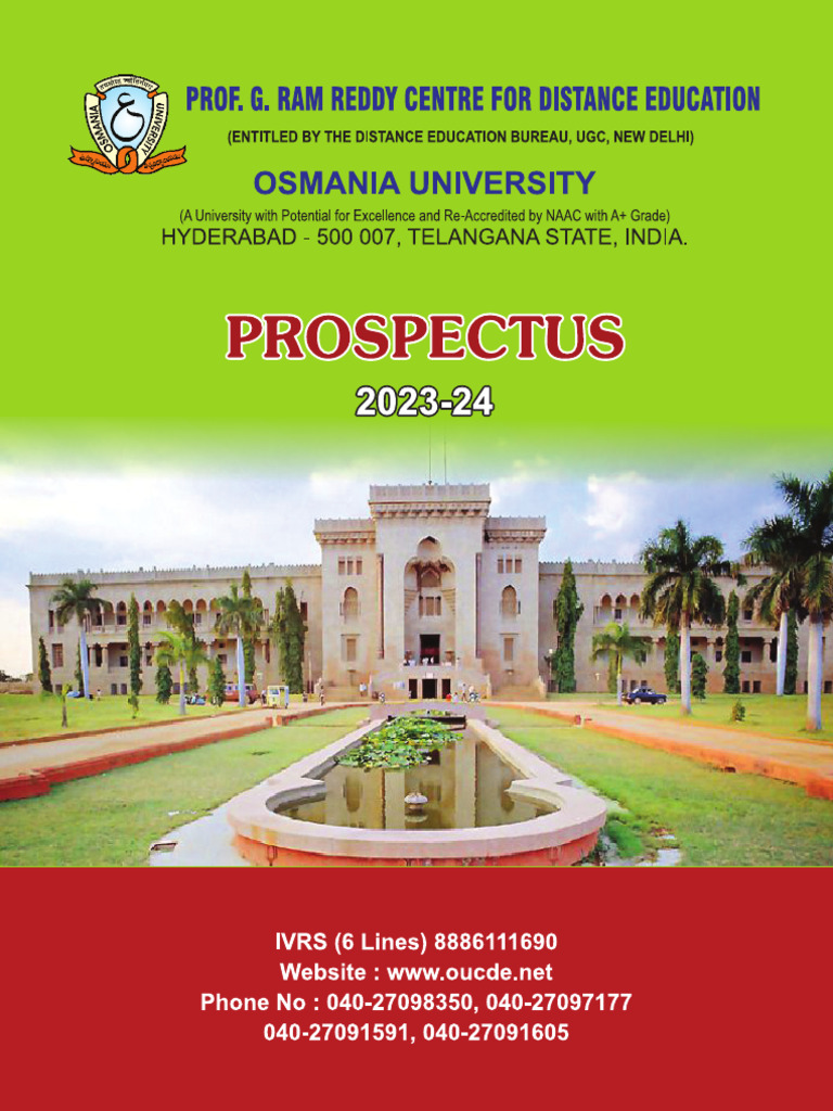 E Prospectus 2023 | PDF | Distance Education | Algebra