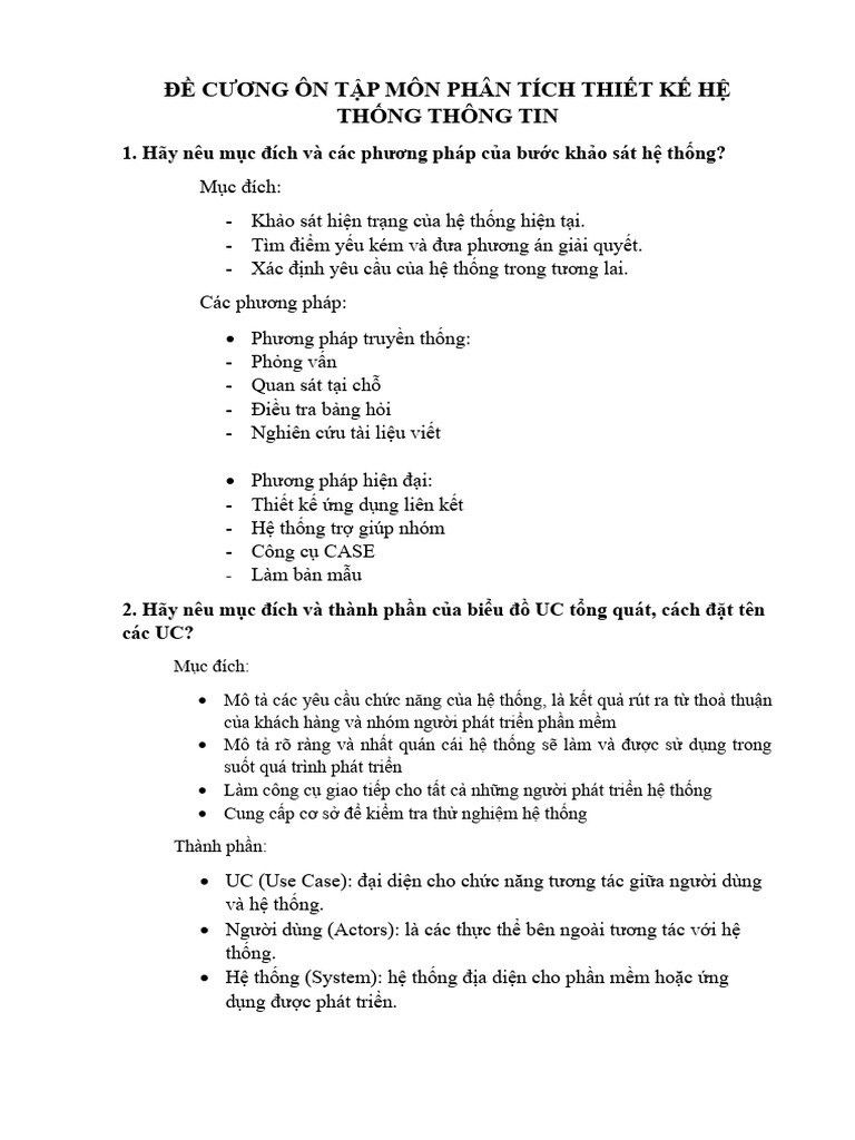 De Cuong PTTKHTTT | PDF