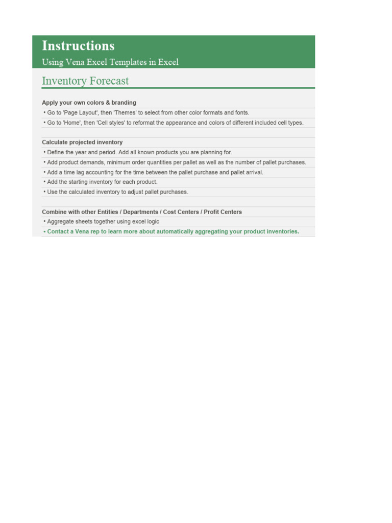 Inventory Forecasting and Planning Template V2 | PDF | Inventory