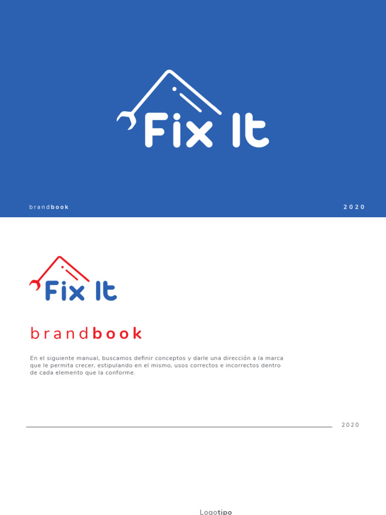 Manual de Marca Fixit | PDF