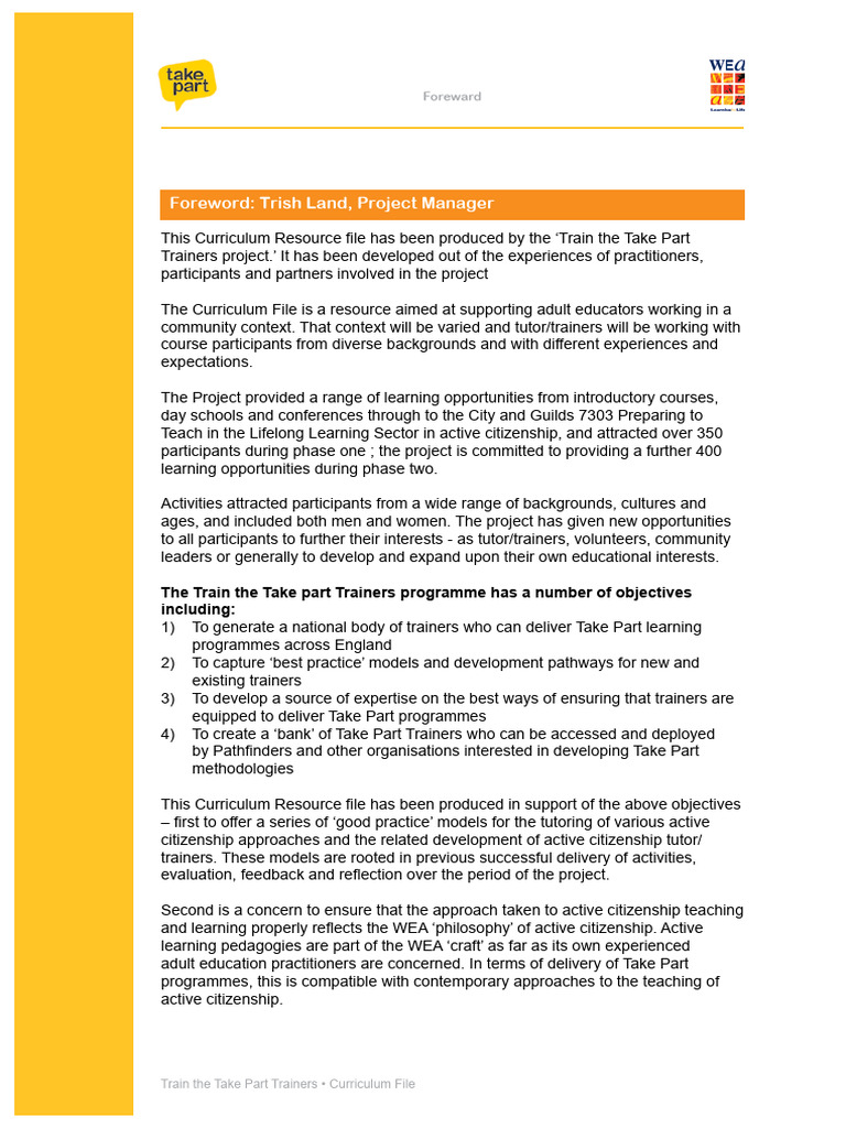 Curriculum Resource File | PDF | Curriculum | Citizenship