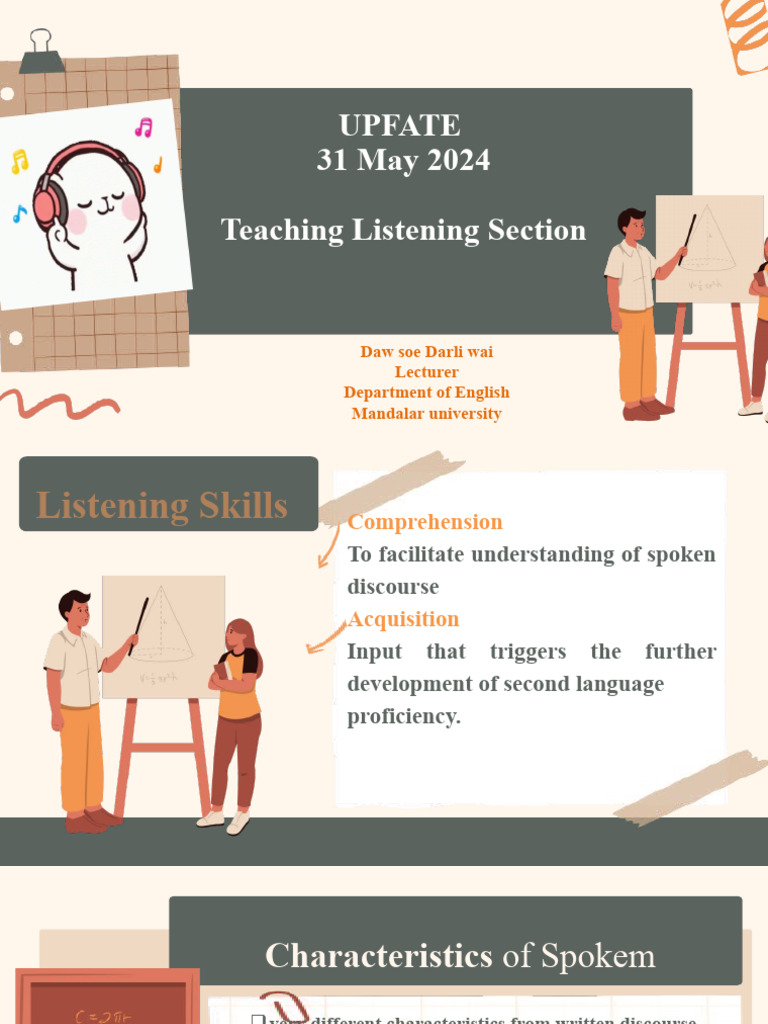 Teaching Listening Skills Pdf Memory Working Memory