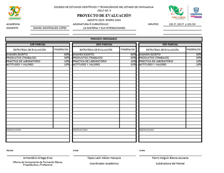 Proyecto Evaluación Ago. '23 - Ene. '24 | PDF