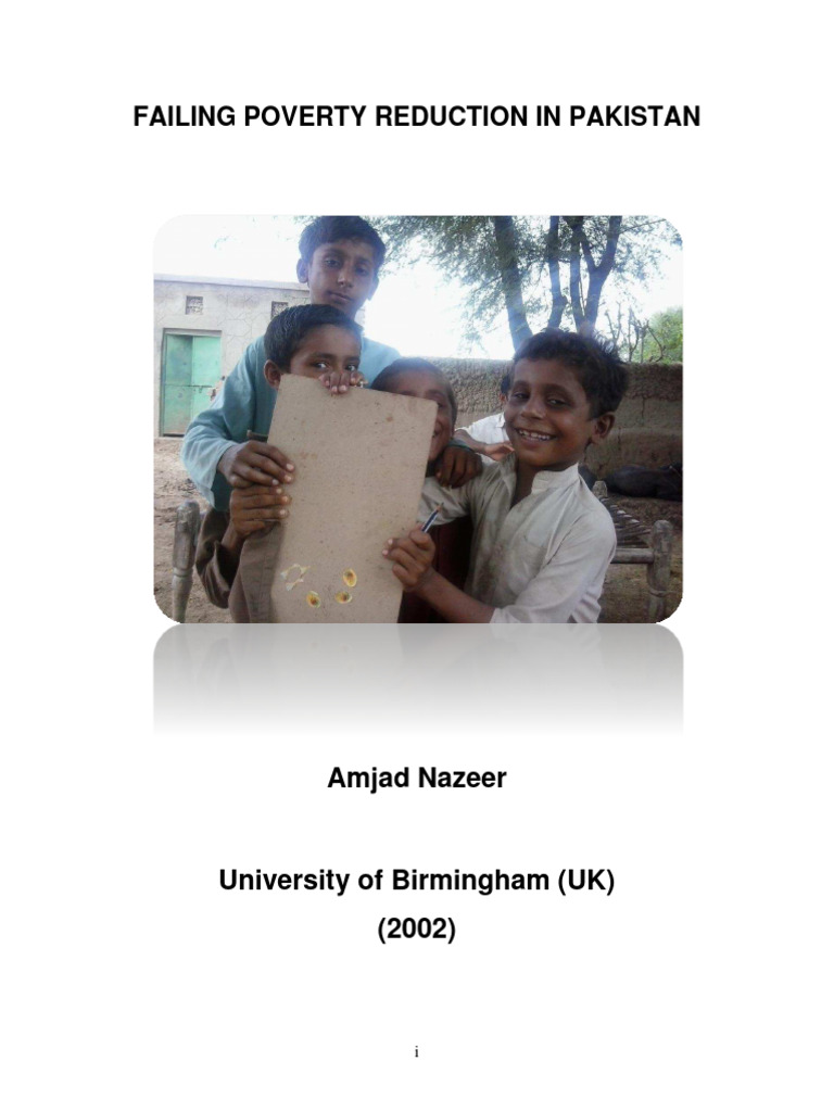 Poverty Reduction Challenges in Pakistan | PDF | Poverty | Poverty ...