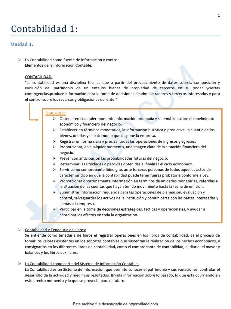 Contabilidad 1 | PDF | Contabilidad | Business