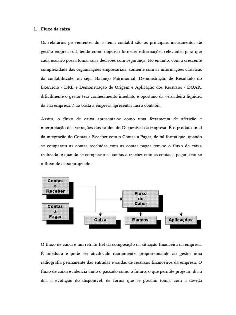 Fluxo de Caixa | Download grátis PDF | Fluxo de caixa | Contabilidade
