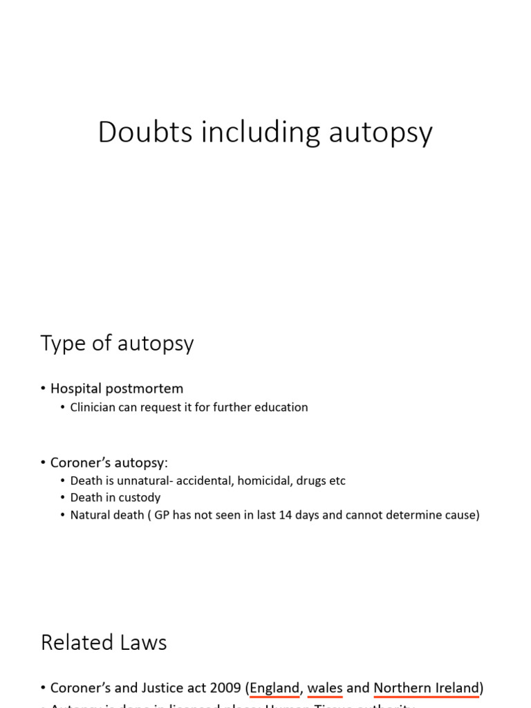 16.2 Autopsy | PDF | Clinical Medicine | Medical Specialties