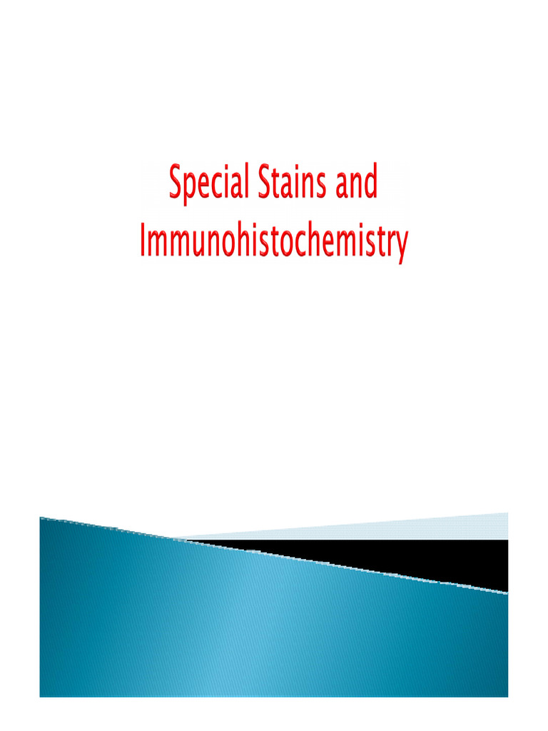 17.1 Special Stains and Immuno | PDF | Lymphoma | Neoplasms