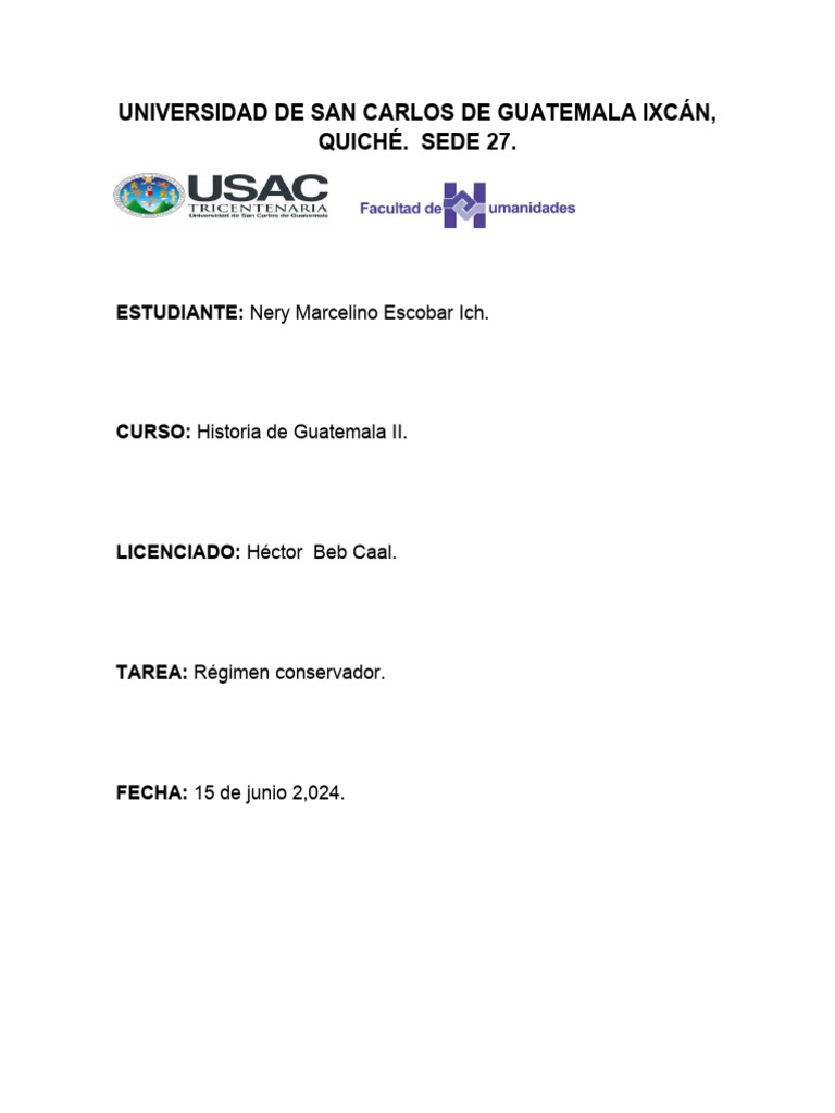 Bloque II Hist Guate II | PDF | Política