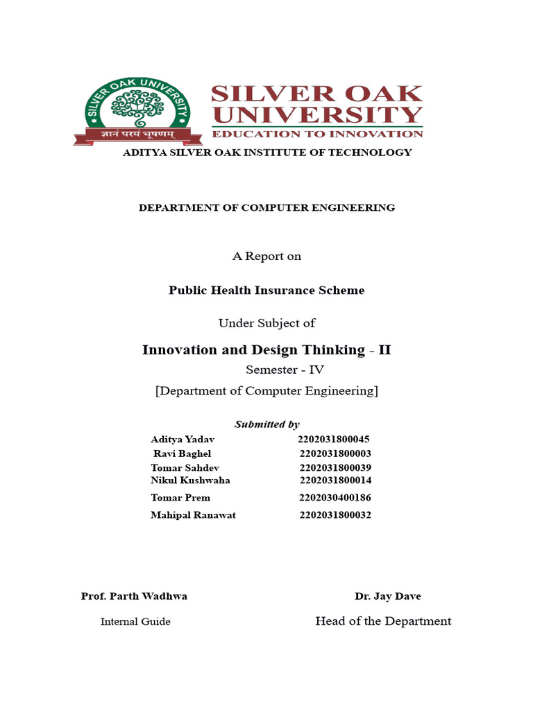 Idt-2 Report | PDF | Health Care | Universal Health Care