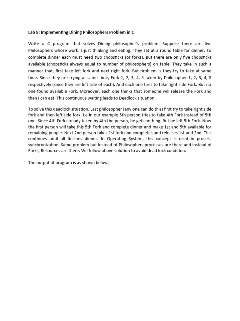 Lab 8 Cs604 Pdf Computing Concurrency Computer Science 3468
