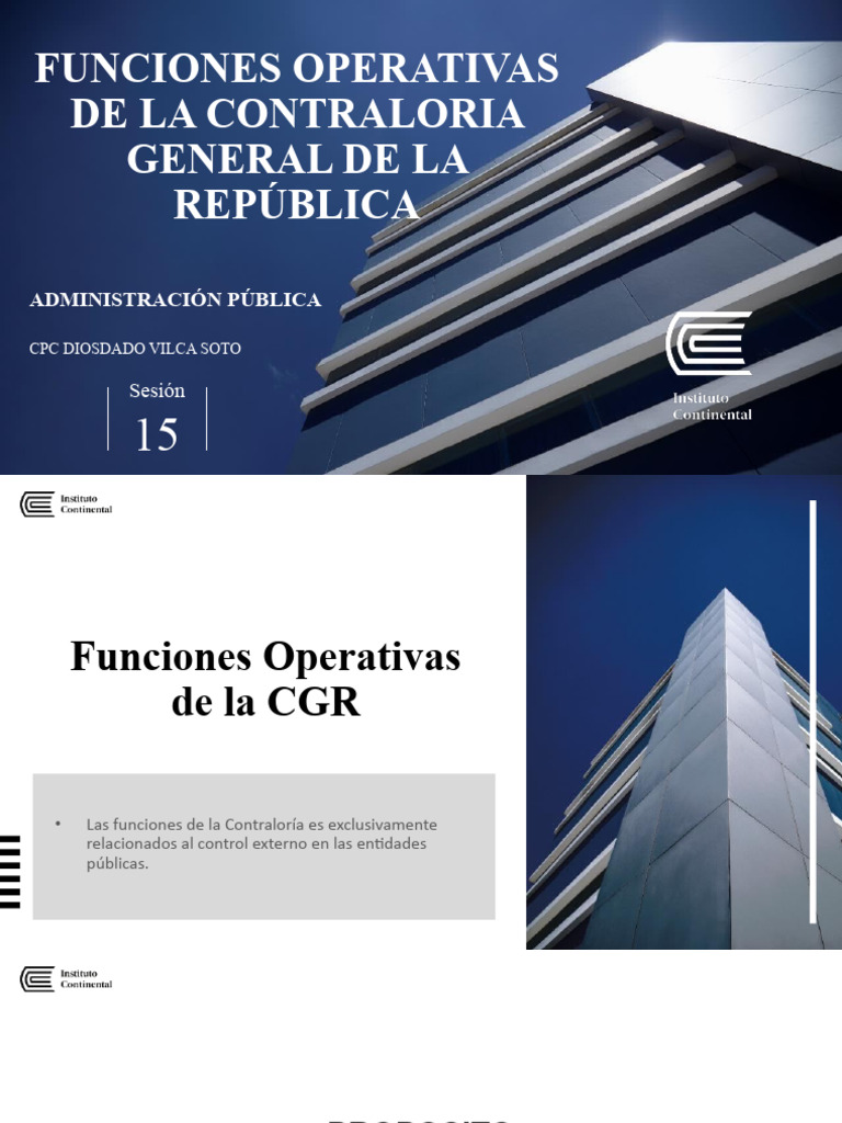 Tema 15 - Funciones Operativas de La CGR | Descargar gratis PDF | Auditoría