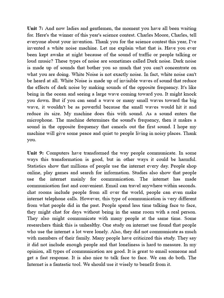 Dictation Listening Speaking | PDF | Habits | Sound