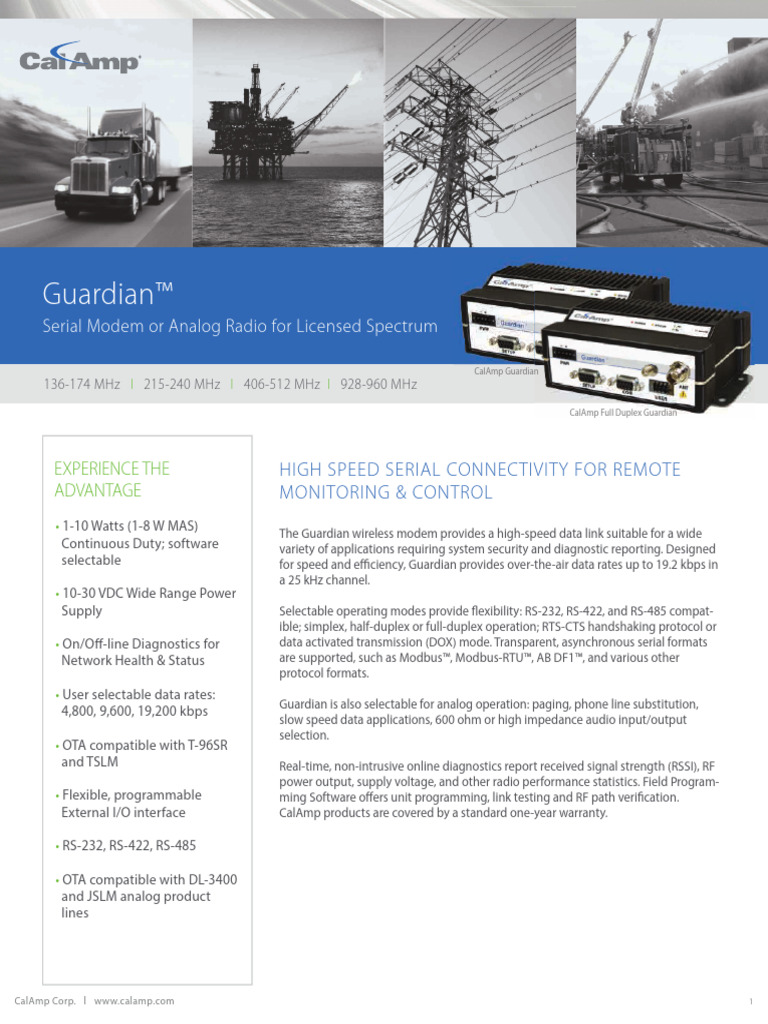 GuardianDatasheet TESSCO 20230720181201.099 X | PDF | Duplex ...