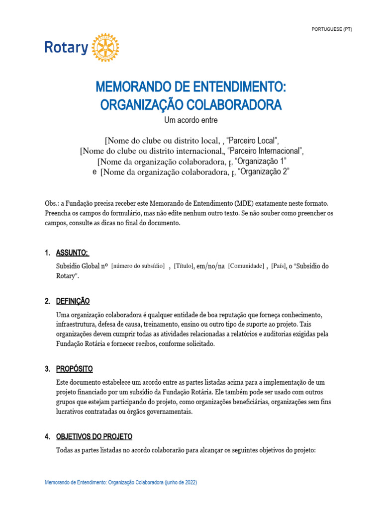 Memorando de Entendimento | PDF | Conflito de interesses
