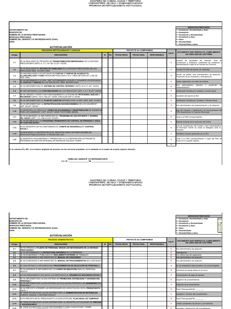 Formatos Diagnostico Empresarial | PDF | Presupuesto | Contabilidad