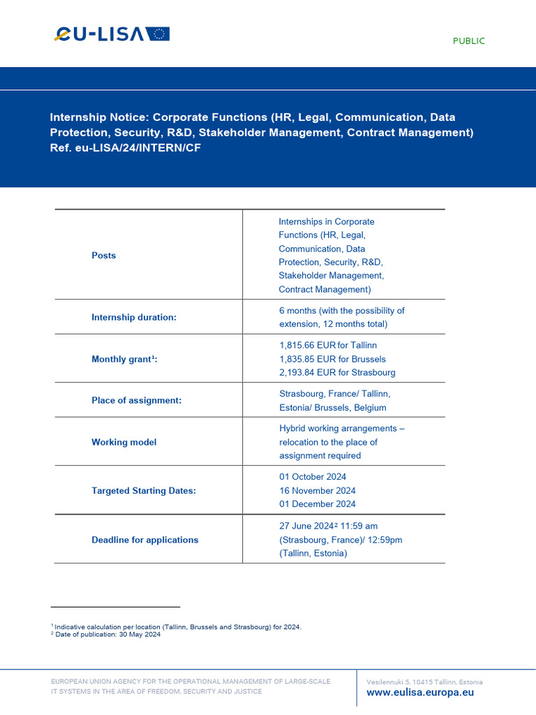 146 RR EU Vacancy Notice | PDF | Human Resource Management | European Union