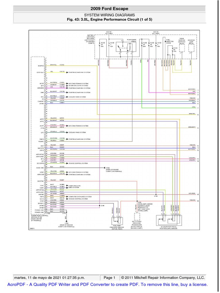 Ford Escape Wiring Diagrams