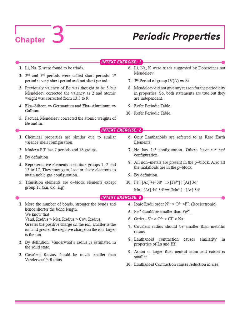 Periodic Table and Properties Guide | PDF | Ion | Electron Configuration