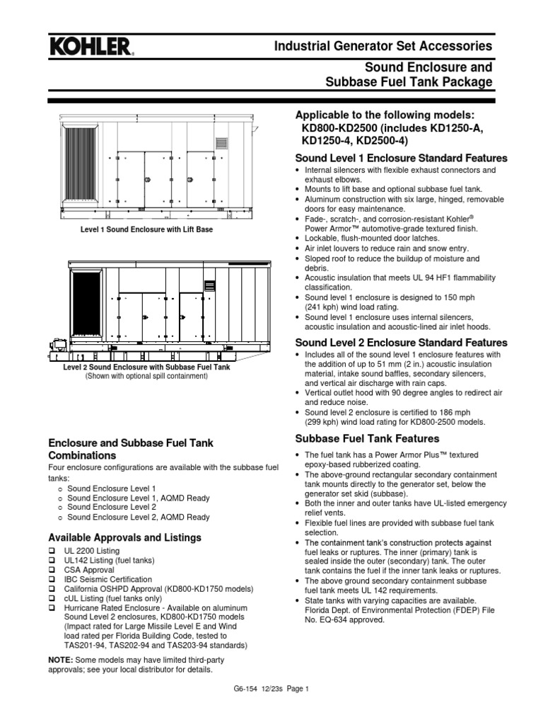 Applicable To The Following Models: KD800-KD2500 (Includes KD1250-A, KD1250-4, KD2500-4) Sound ...