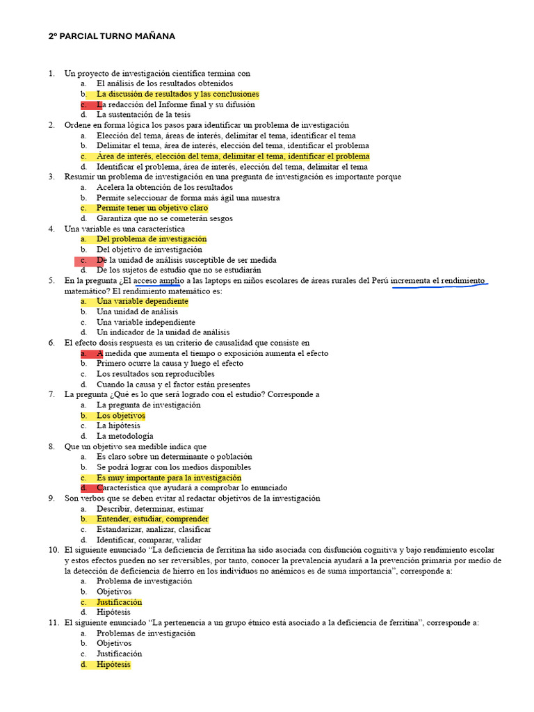 2° PARCIAL DE CACS (1) Resuelto Disque | PDF | Experimentar | Science
