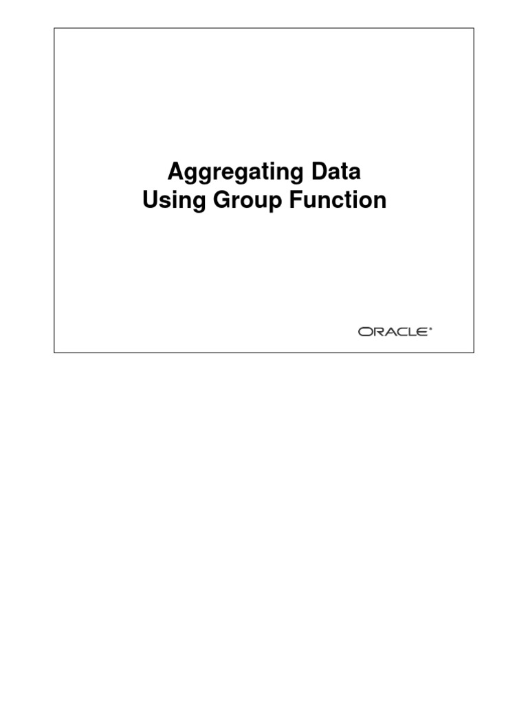 Aggregating and Grouping Example | PDF | Table (Database) | Data Management