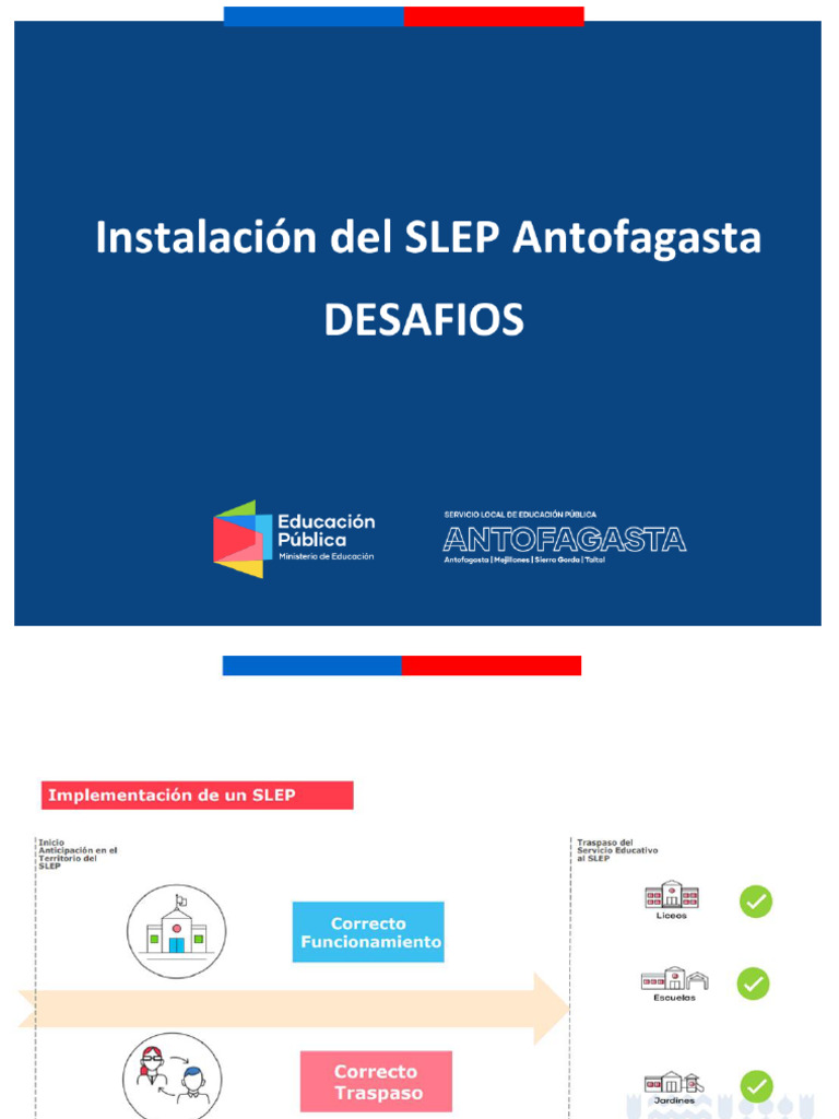 Instalacion Slep Antofagasta - Desafios | PDF