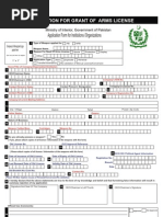 Ministry of Interior Arms License Application Form Fillable | PDF ...