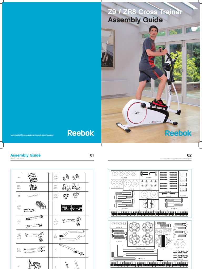 Z9/ZR8 Cross Trainer Assembly Guide | PDF | Manufactured Goods