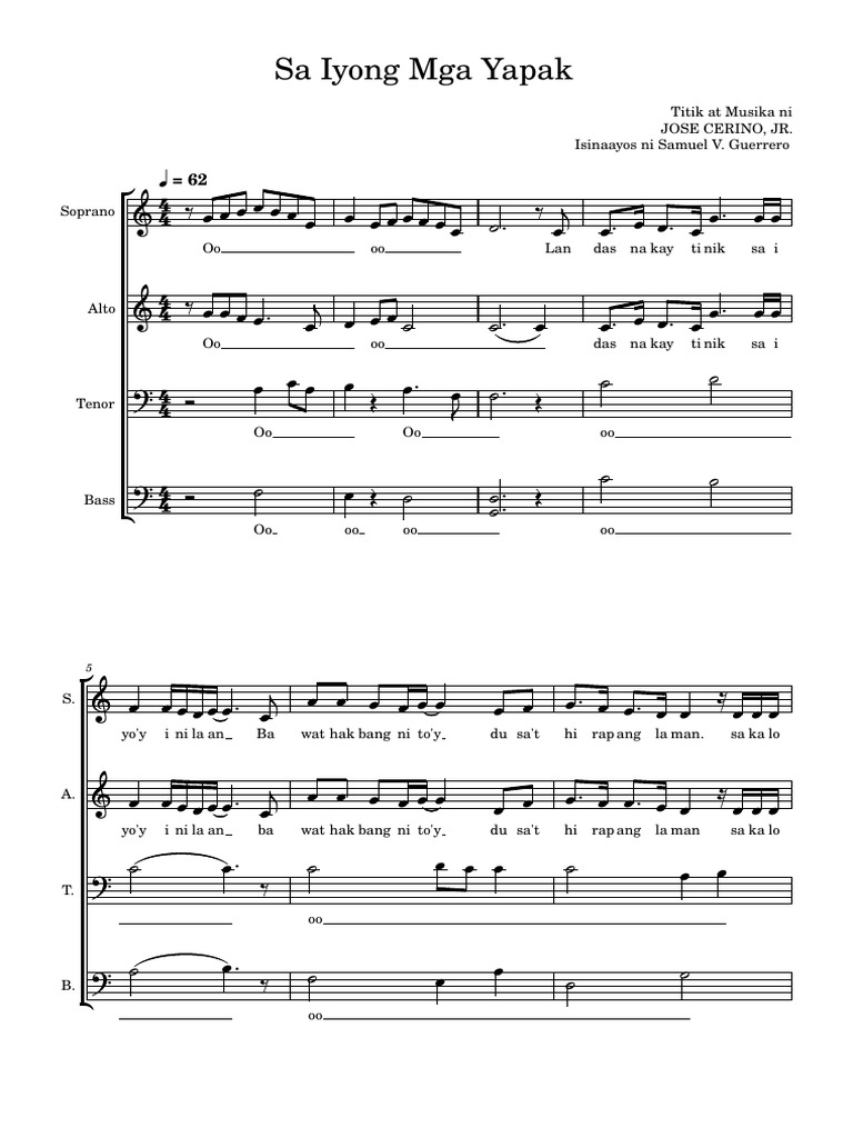 In Your Footsteps Sa Iyong Mga Yapak Original Filipino Words and Music ...