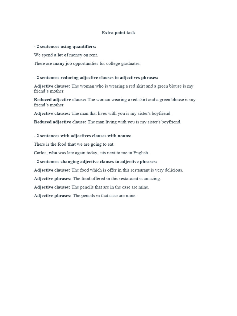 Extra Point Task | PDF