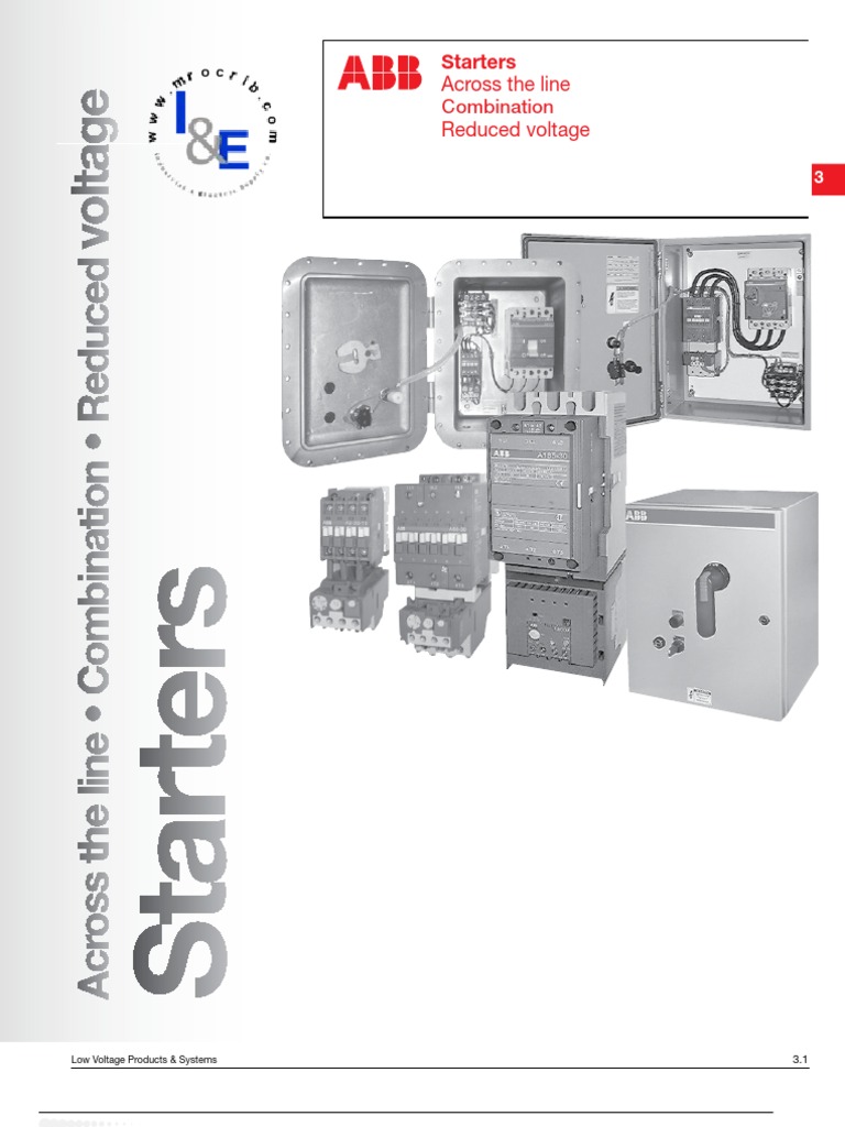ABB Starters, Across The Line, Combination Reduced Voltage | PDF ...