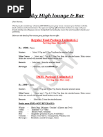 Torq03 - Corporate Rate Card | PDF | Cocktails | Drink
