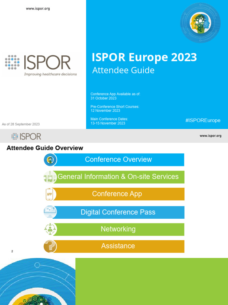 ISPOR Europe 2023 - Attendee Guide | PDF | Lunch ISPOR Europe 2023 - Attendee Guide | PDF | Lunch