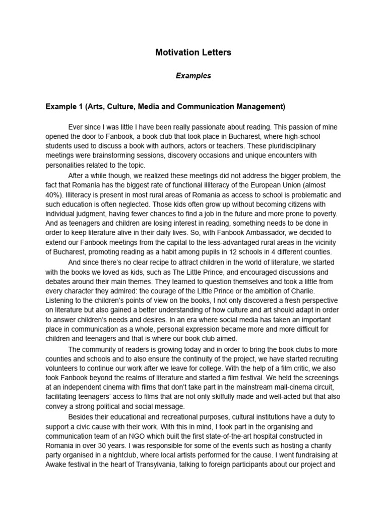 European Universities Motivation Letters | PDF | Teachers | Rocket