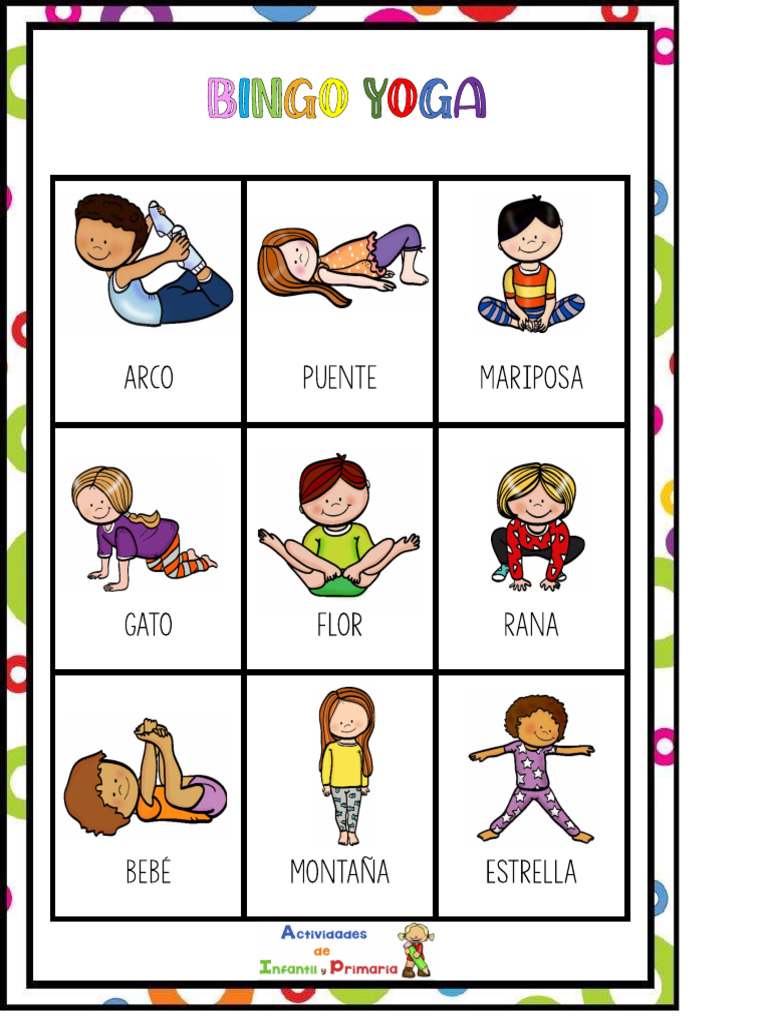 BINGO POSICIONES YOGA | PDF