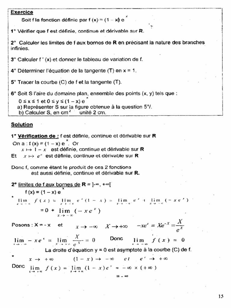 EXO Fonctions Avec Corrigées | PDF