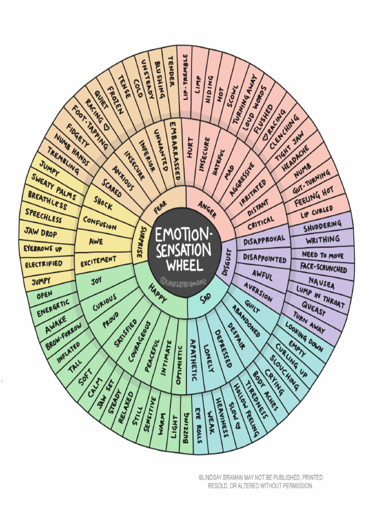 Emotion Sensation Wheel | PDF