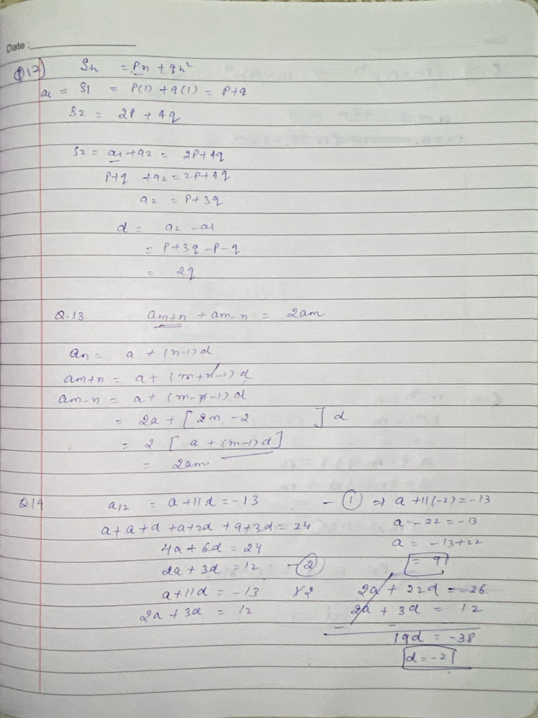 Sequence and Series | PDF