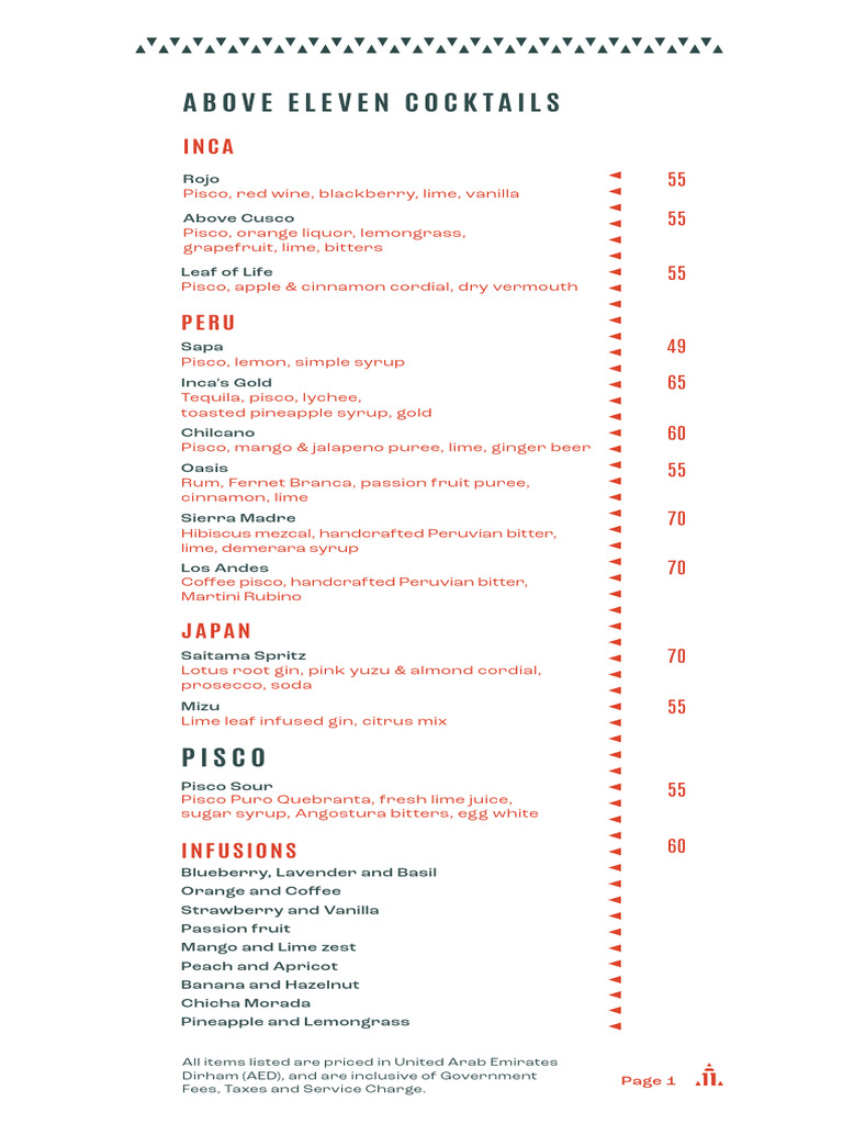 Pisco Sour Cocktail Menu | PDF | Cigar | Scotch Whisky