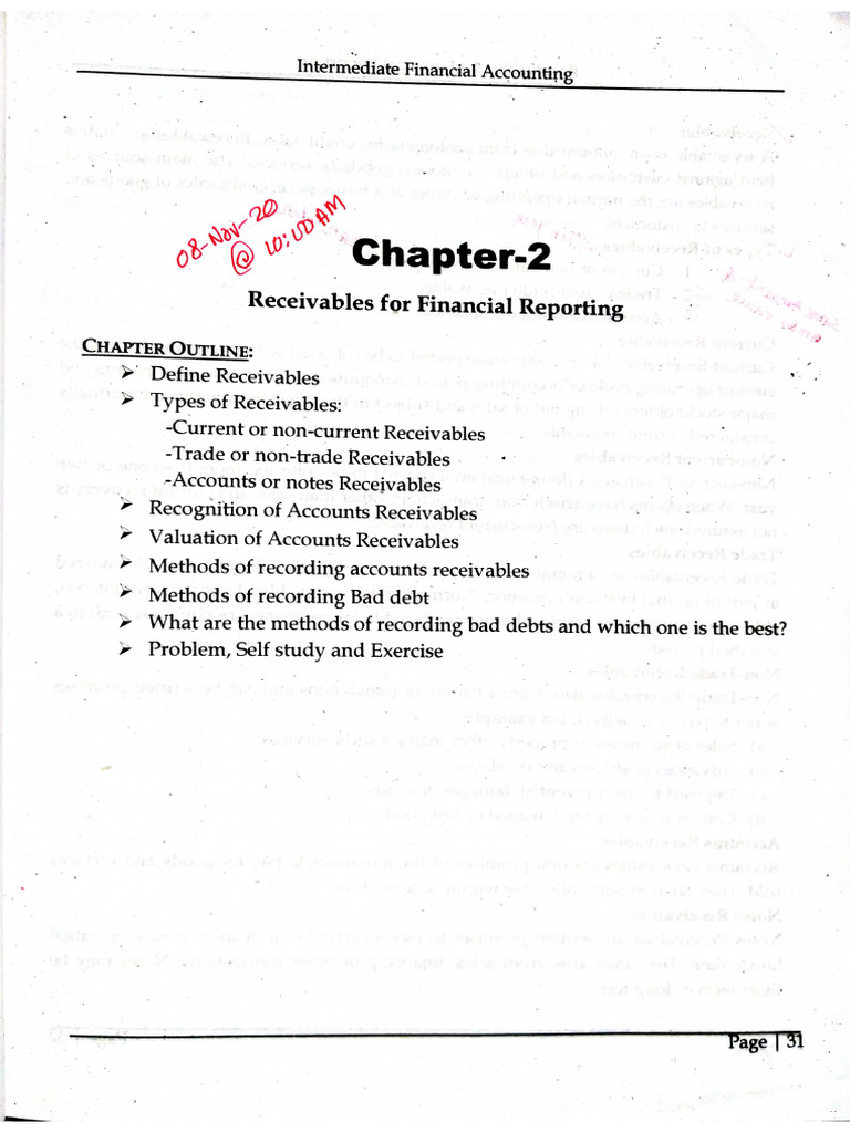 Ch-02 Receivables For Financial Reporting P-31-35 | PDF